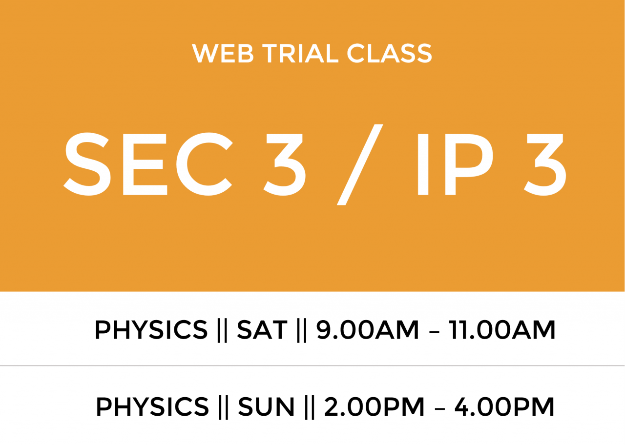 Physics Tuition Trial Classes Singapore - Physics Academy